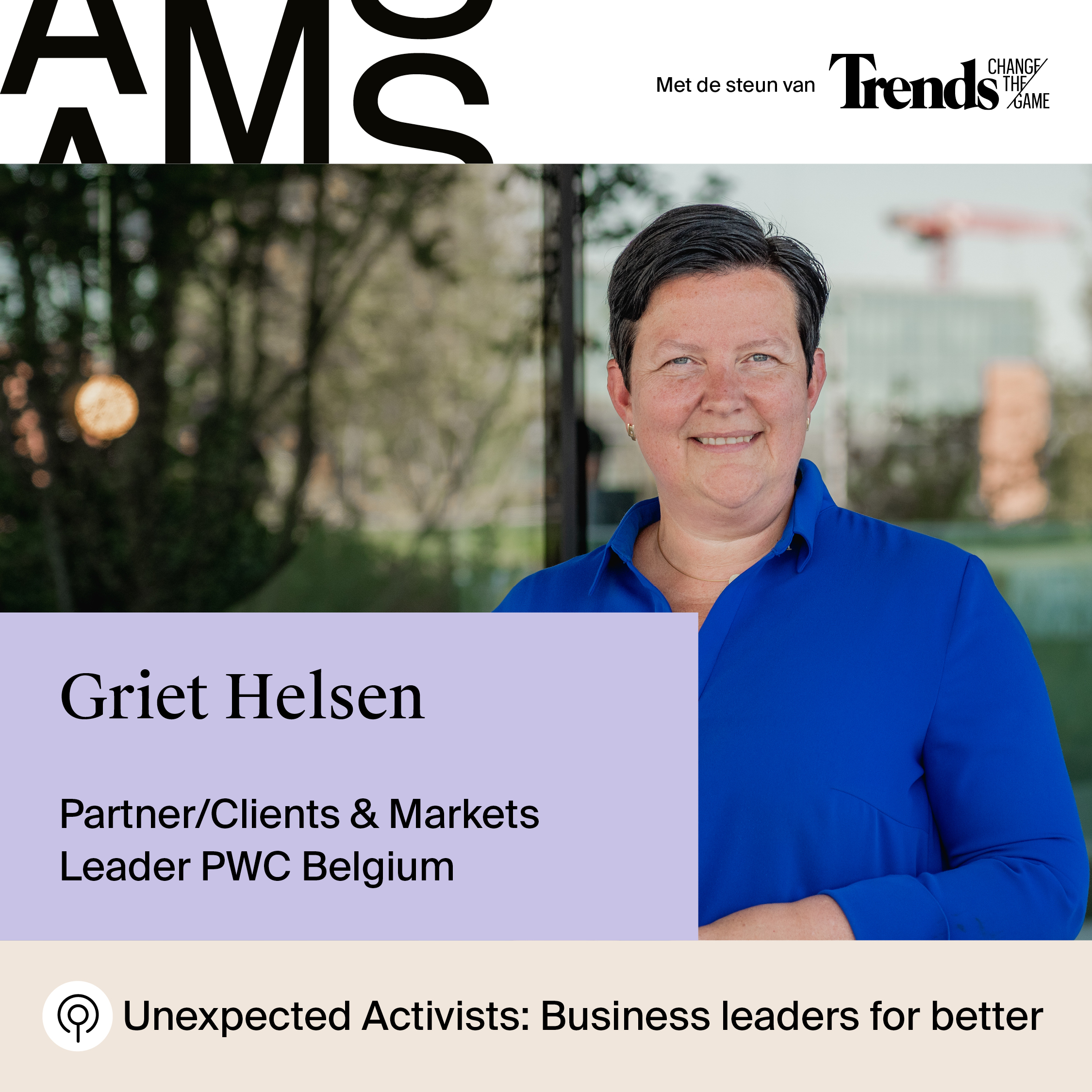 Unexpected Activists - Podcast Griet Helsen - AMS
